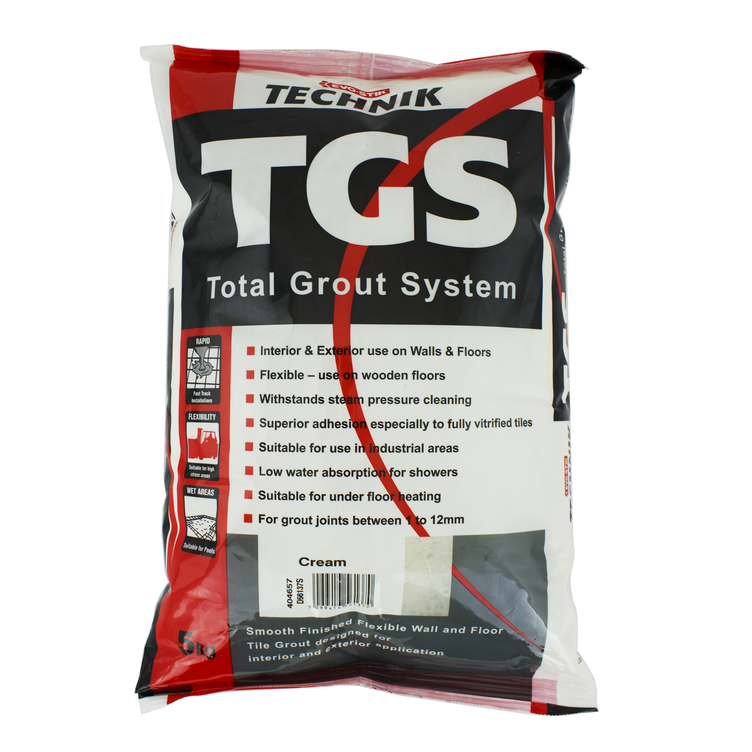 Evo-Stik Technik TGS Tile Grout Cream - 5kg | Telfords