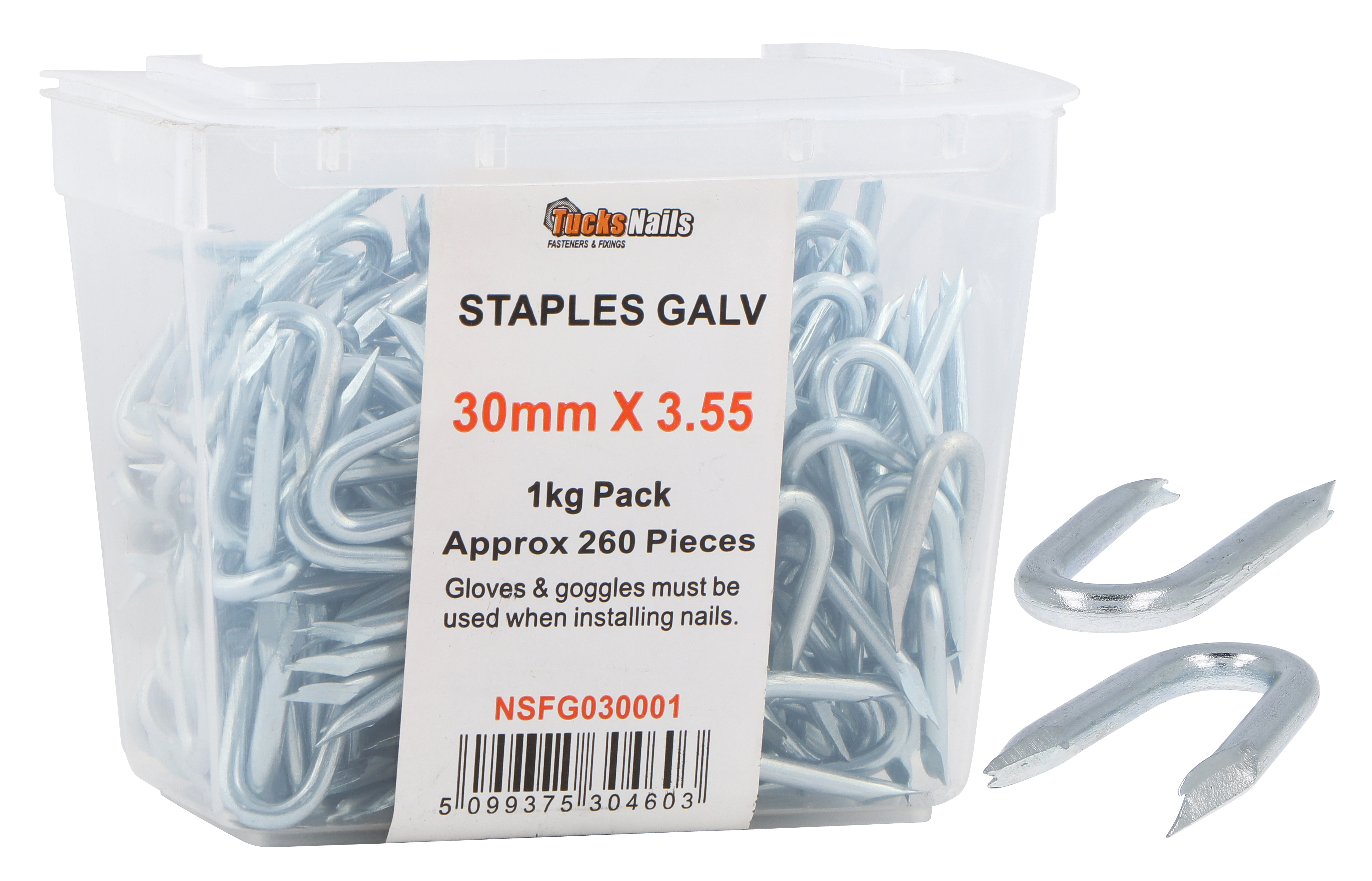 Galvanised Slab Nails 30mm x 2.65 10kg Tub | Telfords