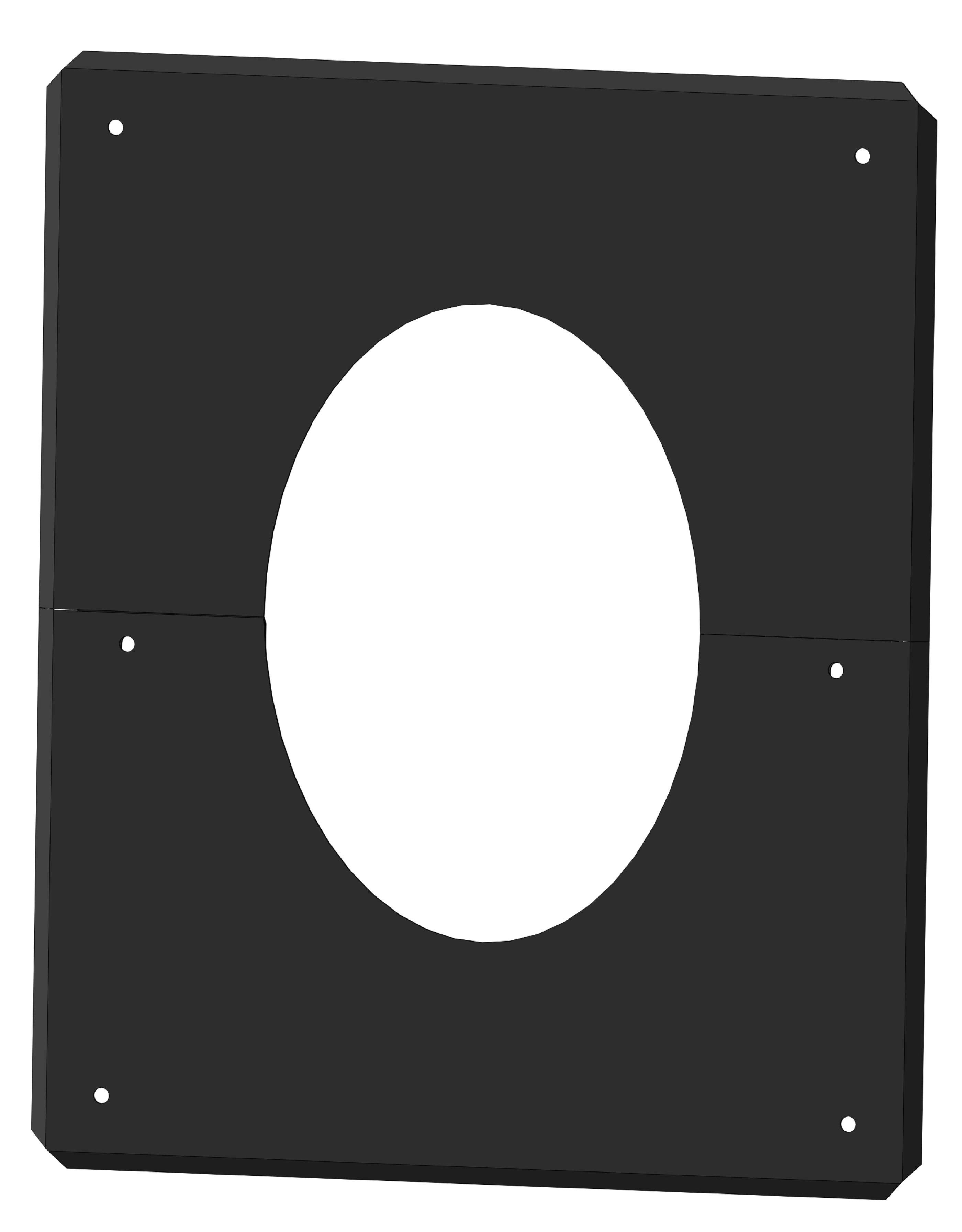 Sys2 90degree Twin Wall Roesette Black | Telfords