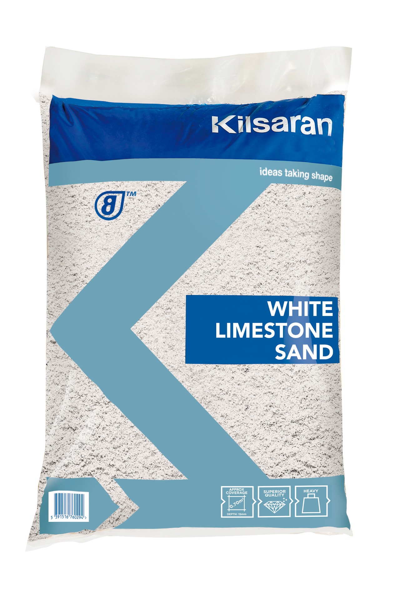 White Limestone Sand Small Bag 25kg | Telfords
