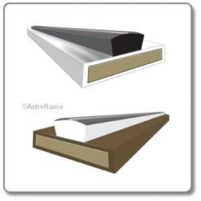 Intumescent Fire & Smoke Strip 10mm x 4mm x 2.1m 2.1m - Light Brown ...
