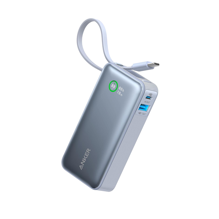 Anker Nano 30W 10000mAh Power Bank with Built-in USB Cable | A1259H31 ...