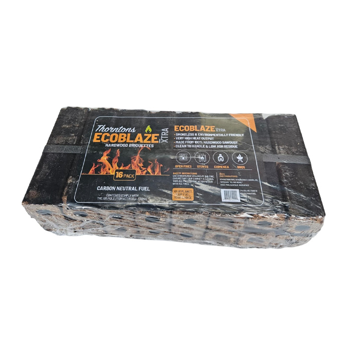 Ecoblaze-Xtra Hardwood Briquettes - 16 Pack | Telfords