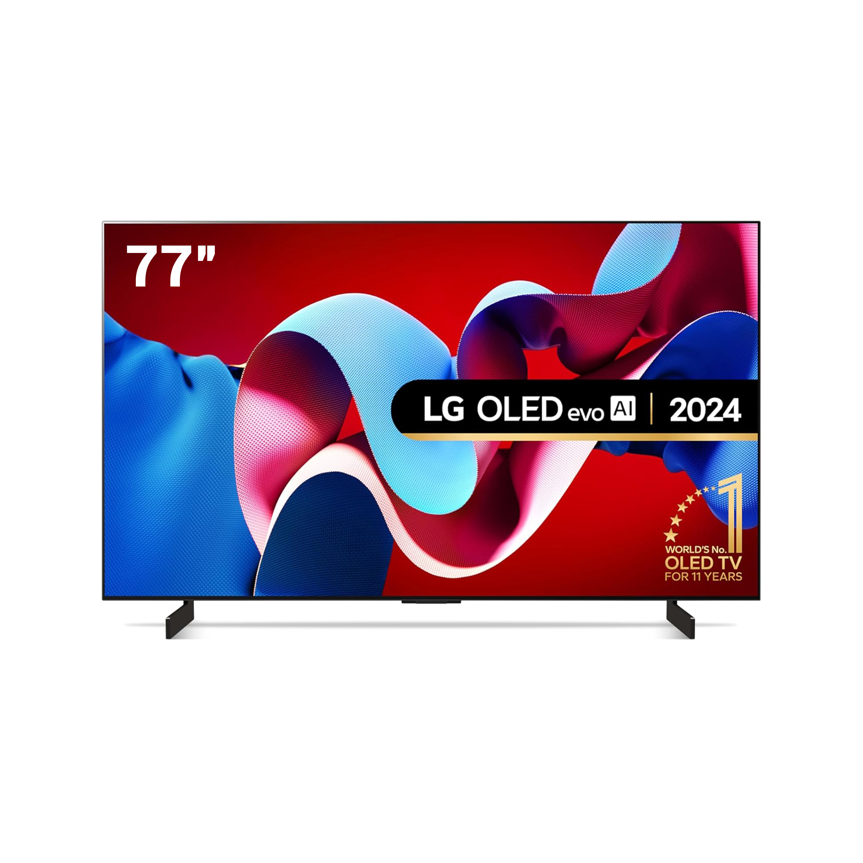 LG 77" C4 OLED Evo 4K AI Smart TV | OLED77C44LA.AEK | Telfords
