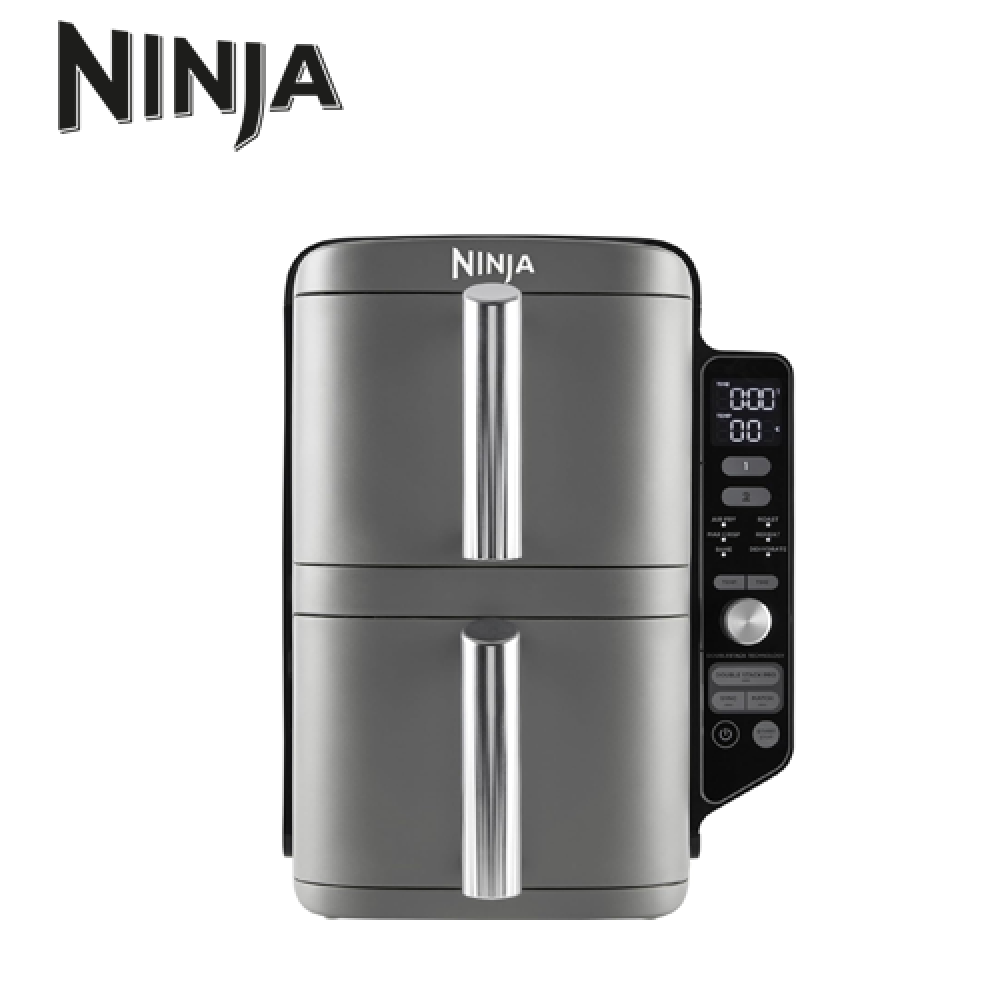 Ninja 9.5L Double Stack XL 2 Drawer Air Fryer - Grey | SL400UK | Telfords
