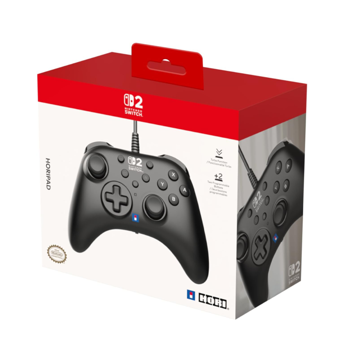 Nintendo Switch 2 HORIPAD Turbo Case - Black | NSX-005E | Telfords