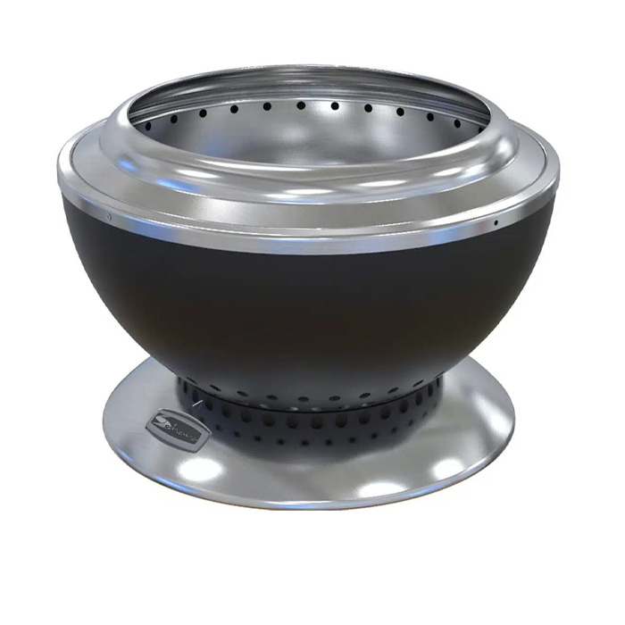 Sahara Clean Burn Smokeless Fire Pit - Black & Silver | FIREPITIR ...
